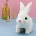 Techinal Electric Rabbit Toy Plush Bunny Battery Operated Hopping ...