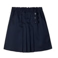Girls Kids Navy Pleated A-Line School Uniform Skirt Cotton Blend ...