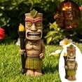 Tuscom Solar Garden Statue, ResinTribal Figurine Outdoor Decor, Solar ...