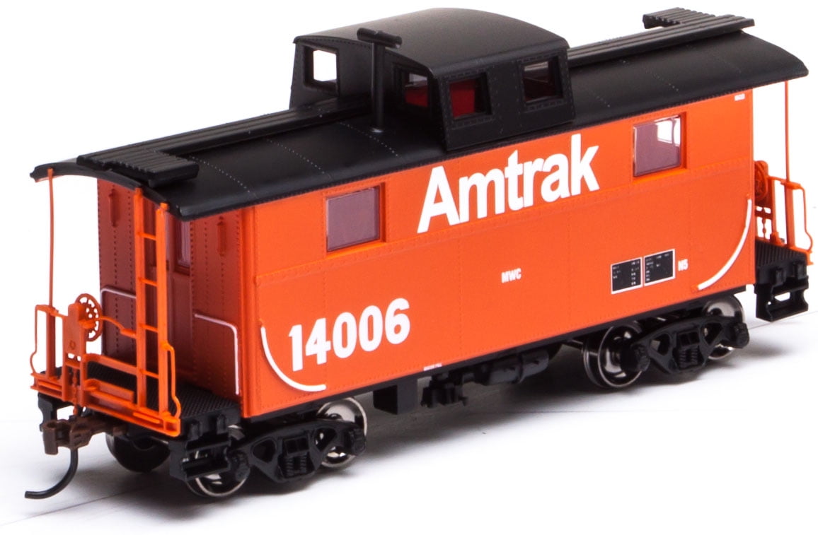 Athearn Roundhouse HO Scale Eastern Caboose Amtrak (Orange) #14006 ...