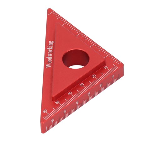 45 Degree Angle Ruler, Ruler Clear Scale DIY Aluminum Alloy for ...