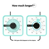 TWENTY5 SEVEN 7.5 inch Large Visual Timer, Magnetic, Mechanical, Mint ...