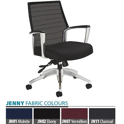 CHAIR-GLOBAL ACCORD MED.MESH BACK JENNY MIDNITE | Walmart Canada