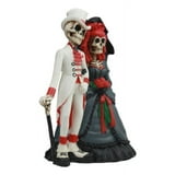 Day Of The Dead Skeleton Couple Wedding Statue Gothic Skeleton Cake ...