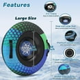 Snow Tube,48 Inch Big Heavy-Duty Inflatable Snow Sled with Premium ...