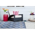 CC Home Furnishings 48" x 72" Blue and Gray Ikat Pattern Outdoor Patio ...