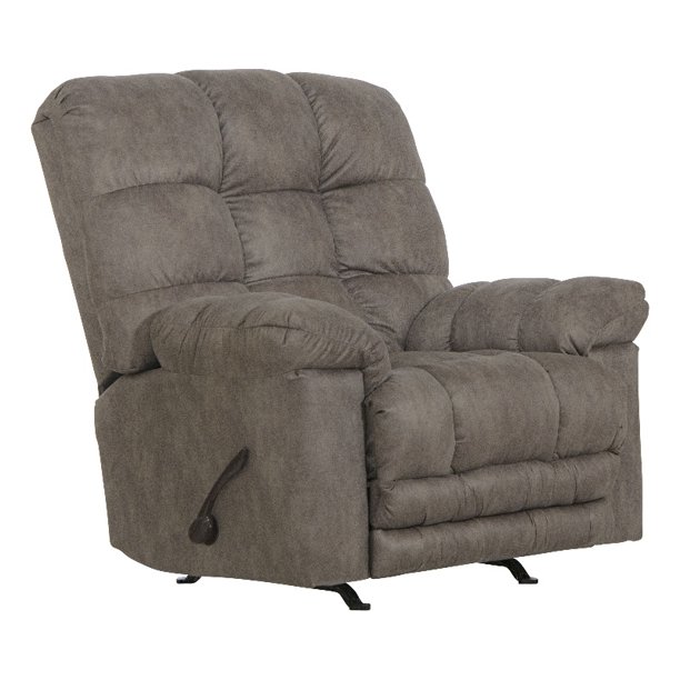 Catnapper Cochran Oversized Extension Footrest Rocker Recliner in Gray ...