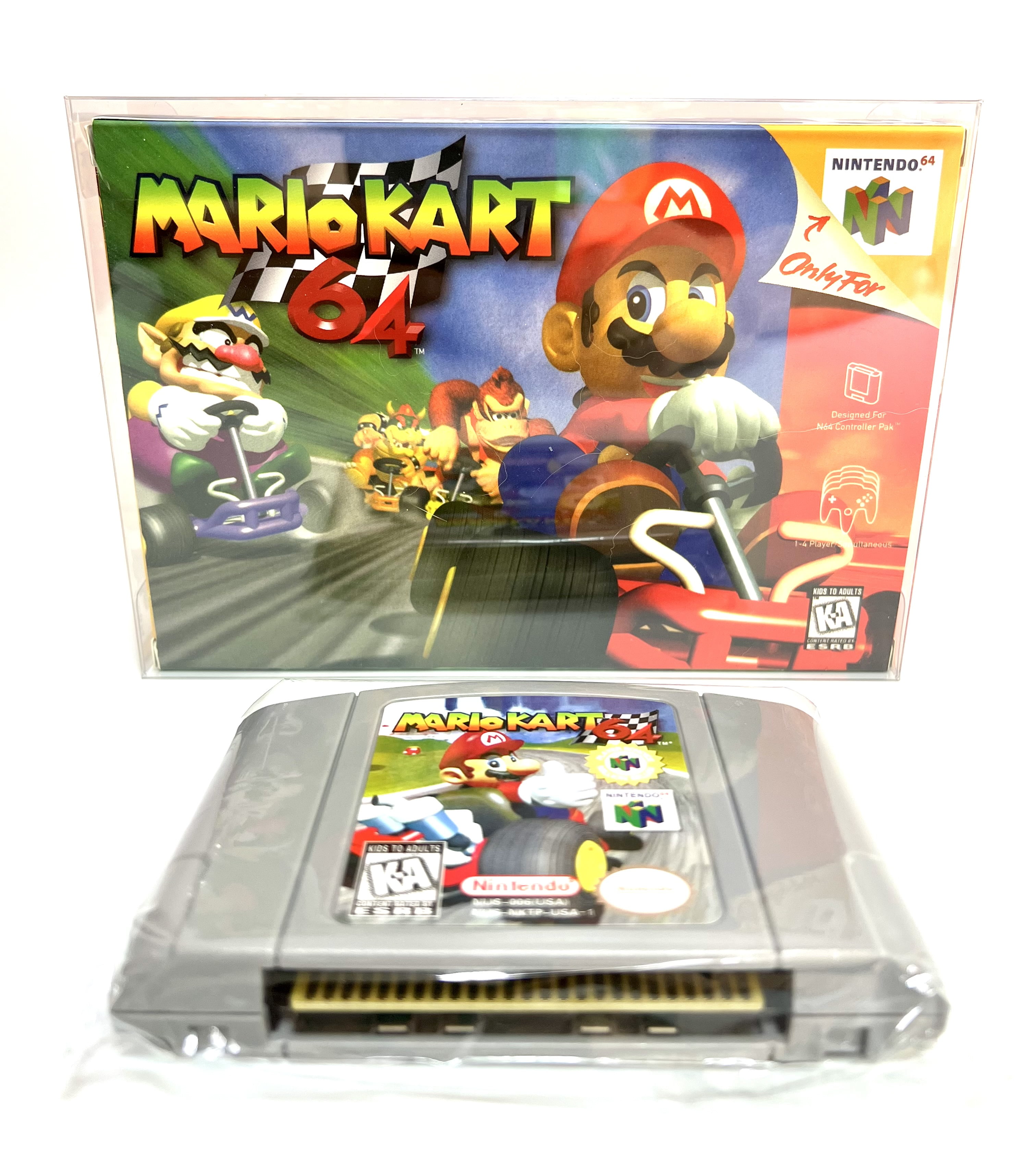 Mario Kart Game Cartridge and Box for N64 64 Bit NTSC (US/Canada ...