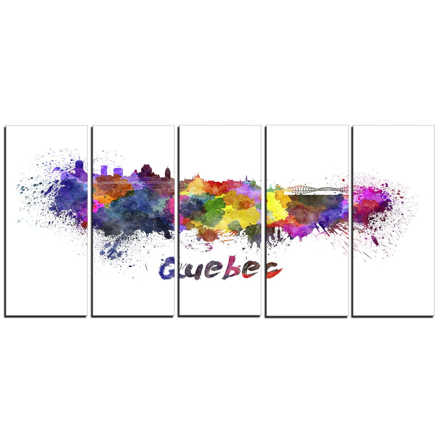 Click here for Designart Design Art Quebec Skyline Canvas Print 6... prices