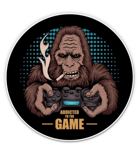 Addicted to the Game - 8" Vinyl Sticker - For Car Laptop I-Pad ...