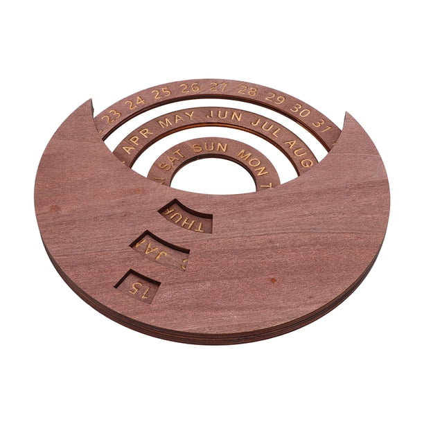 Rotatable Disks Calendar, Rotatable Disc Vintage Style Strong Durable ...