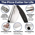 Visualz 16-Inch Pizza Cutter Rocker Blade - Sharp Stainless Steel ...