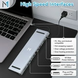 Mata1 Adv Tech 12-in-1 Docking Station, Multiport Dock, USB-C 2.0 & 3.0 ...