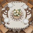Bohemian Tribal Sunburst Round Tablecloth 60 inches Boho Mysterious ...