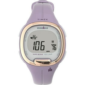 Timex Women's Ironman Road Trainer Digital Heart Rate Monitor Watch ...