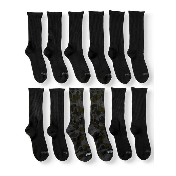 Men's Limited Edition Crew Socks 12-Pack - Walmart.com