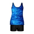 Aellinatey Women Two Piece Bathing Suits Bikini Swim Tank Top with ...