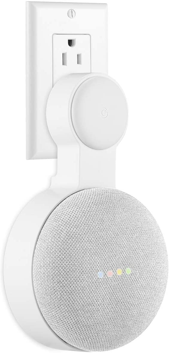 Google Nest Mini Wall Mount Holder, Mrount Space-Saving Design Outlet ...