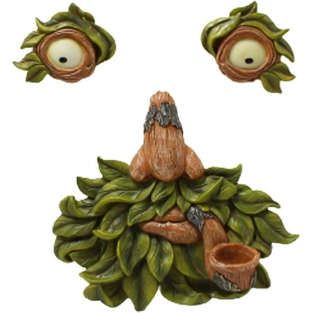 Garden Tree Face, Bright Old Man Tree Face Decor, Whimsical Resin ...