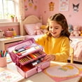 Layer Stackable Craft Tool Storage Box Sewing Organizer For Art ...