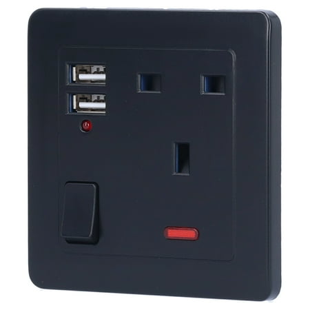 Power Wall Outlet, USB Wall Charger, Multi-Functional With 2 USB Port ...