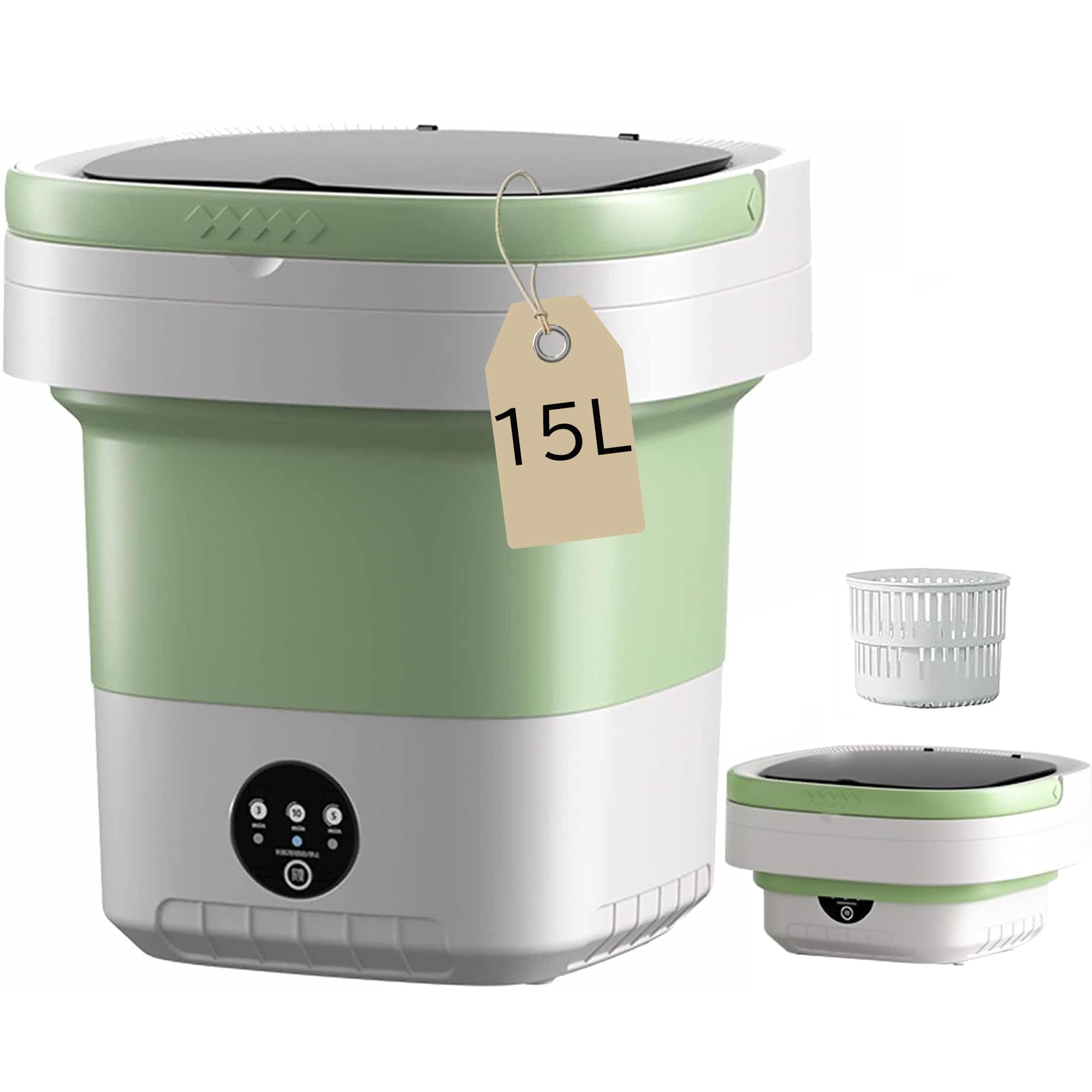 Lavadora Portátil Babery 15L Mini Green | Bodega Aurrera en línea