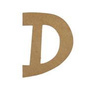 Wooden Letter Unfinished, Rockwell Font, Craft Cutout - Walmart.com