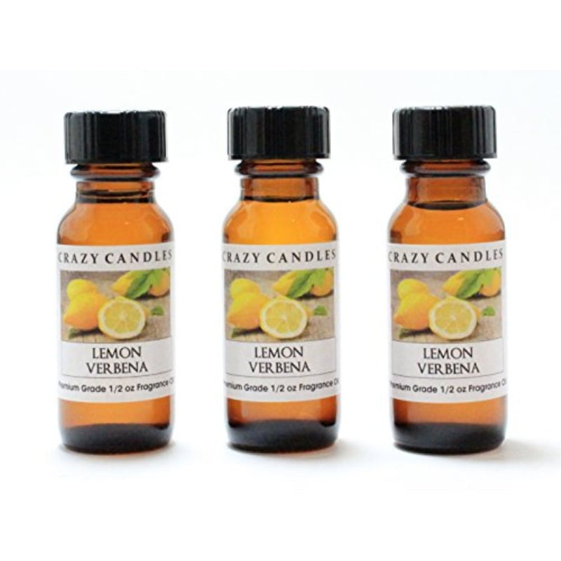 lemon verbena 3 bottles 1/2 fl oz each (15ml) premium grade scented ...