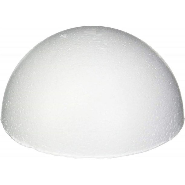 2 piece Half Round Foam Styrofoam Polystyrene Ball (12 Inch) for ...