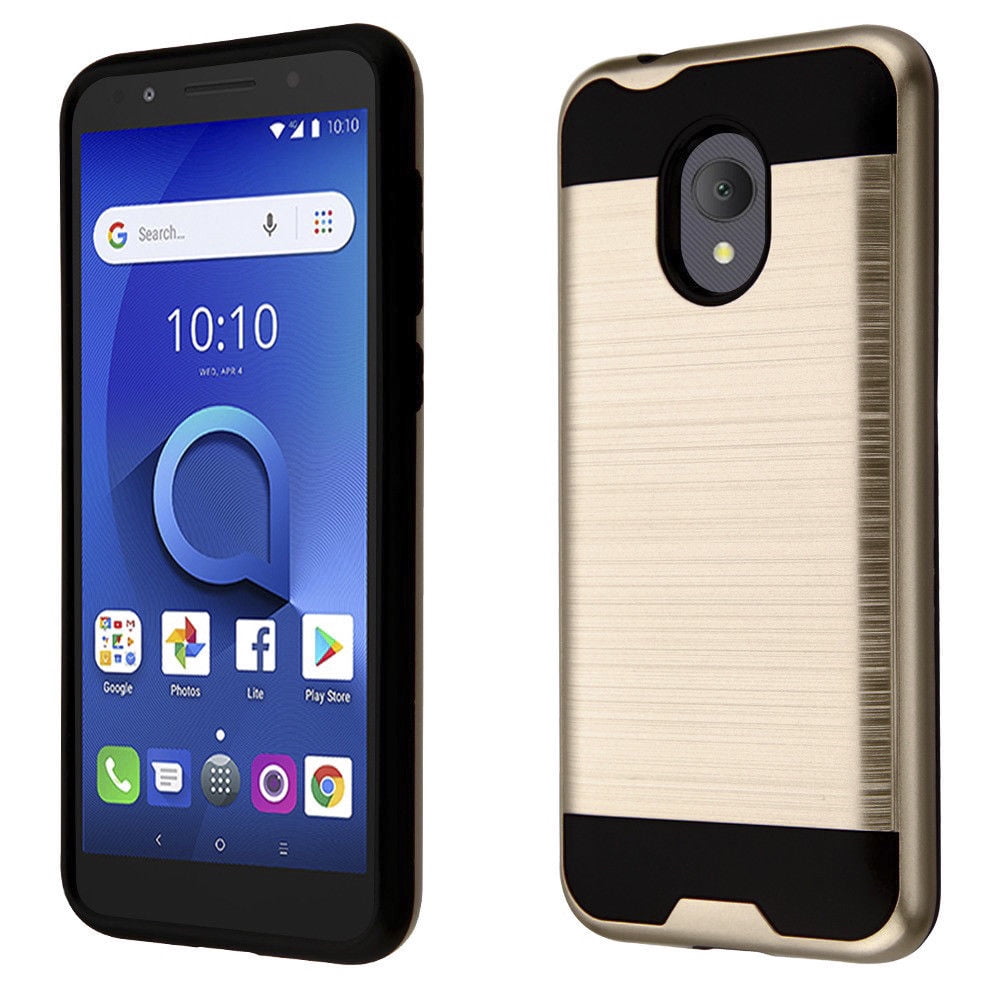 Kaleidio Case For Alcatel 1X Evolve, IdealXTRA [Brushed Metal Texture ...