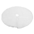 Long Plush White Snowflake Christmas Tree Skirt Base Floor Mat Cover ...