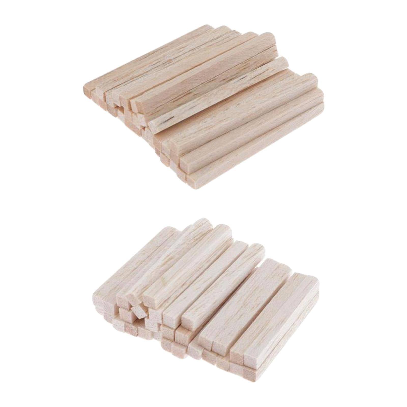Varilla Redonda de Madera de Balsa Lisa Sin Terminar Perfecl Palos de ...