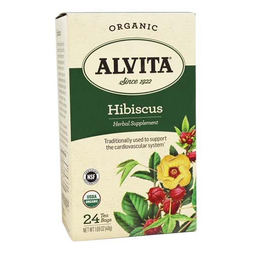 Alvita Organic Hibiscus Tea Bags - 24 / Pack - Walmart.com