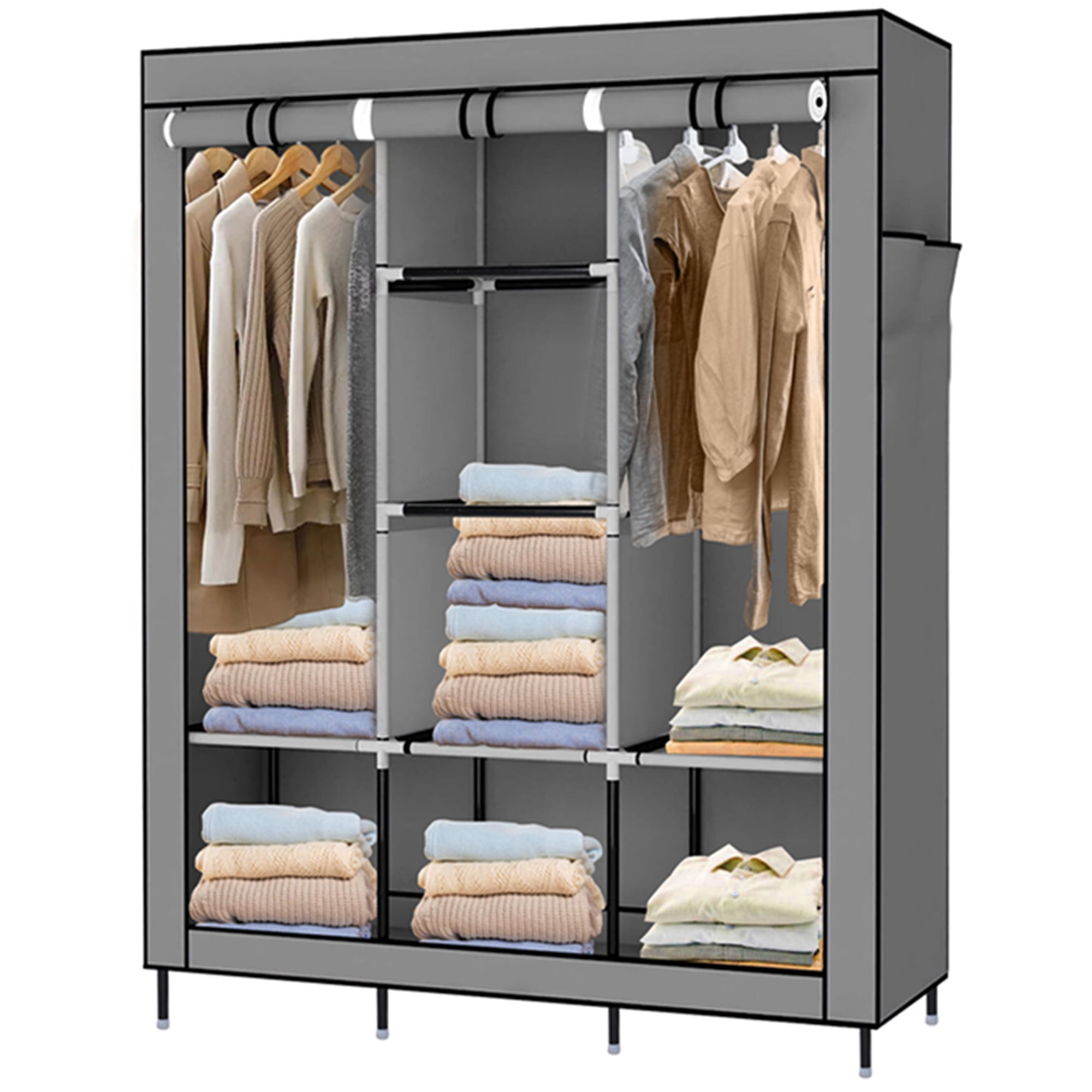 Click here for Sortwise Portable Closet Wardrobe With 2 Hanging R... prices