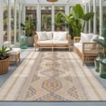 Bohemian Area Rug, Traditional Ethic Pattern Colorful Stripes Geometric ...