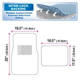 BDK INTERLOCK Car Floor Mats - Secure No-Slip Technology for Automotive ...