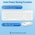 Cimetech Rechargeable Wireless Keyboard and Mouse Combo, Ultra-Slim ...