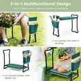 Costway Folding Sturdy Garden Kneeler Gardener Kneeling Pad & Cushion ...