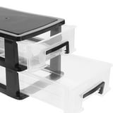 2 Layers Transparent Desktop Drawer Organizer Plastic Mini Cosmetics ...