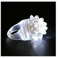 LWS LA Wholesale Store 100 White flashing LED Light Up bumpy Ring ...