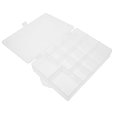 Frabill Compact Fishing Tackle Box & Bait Storage, Small, Gray / Clear ...