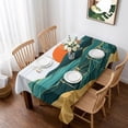 Abstract Mountain Range Sun Table Cloth 60x84in, Waterproof Rectangle ...
