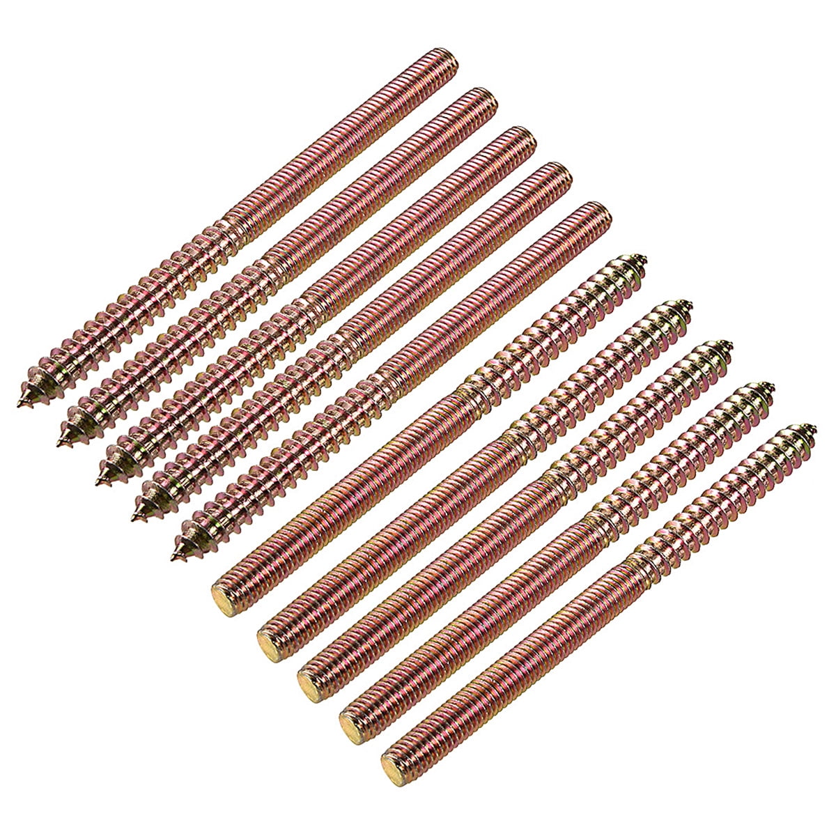10Pcs M8x118mm Hanger Bolt Double Headed Bolt Self-Tapping Screw ...