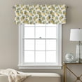 Valances for Windows Farm Vintage Lemon Leaves Rod Pocket Short Curtain ...