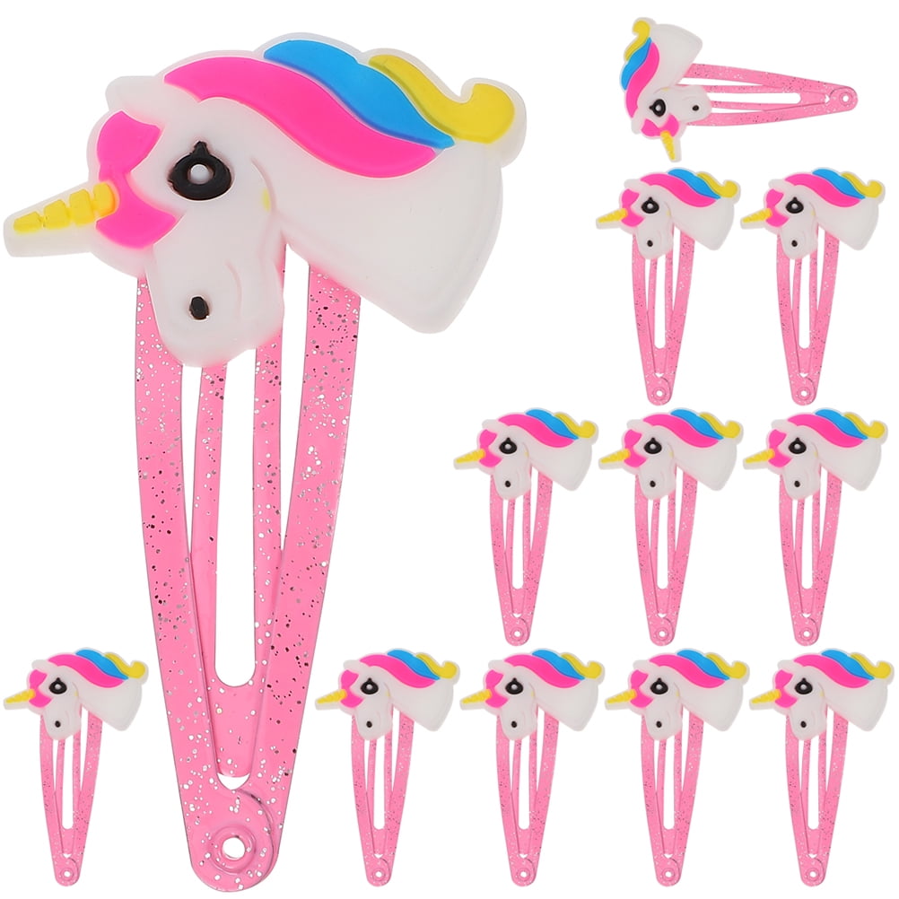 Click here for Cosmobetty 20pcs Unicorn Snap Hair Clips Girls Tod... prices