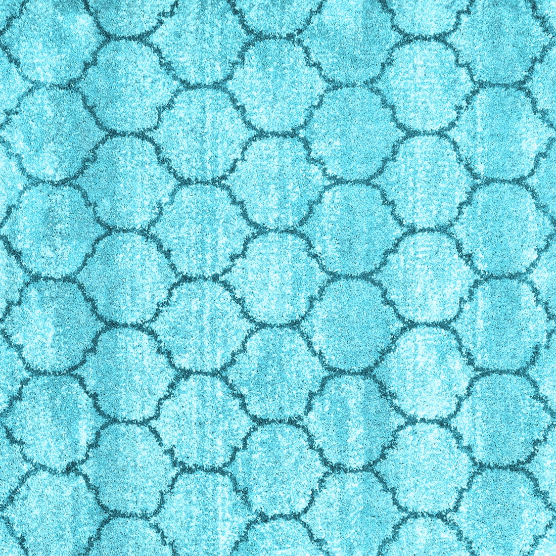 Ahgly Company Indoor Square Trellis Light Blue Modern Area Rugs, 4 ...