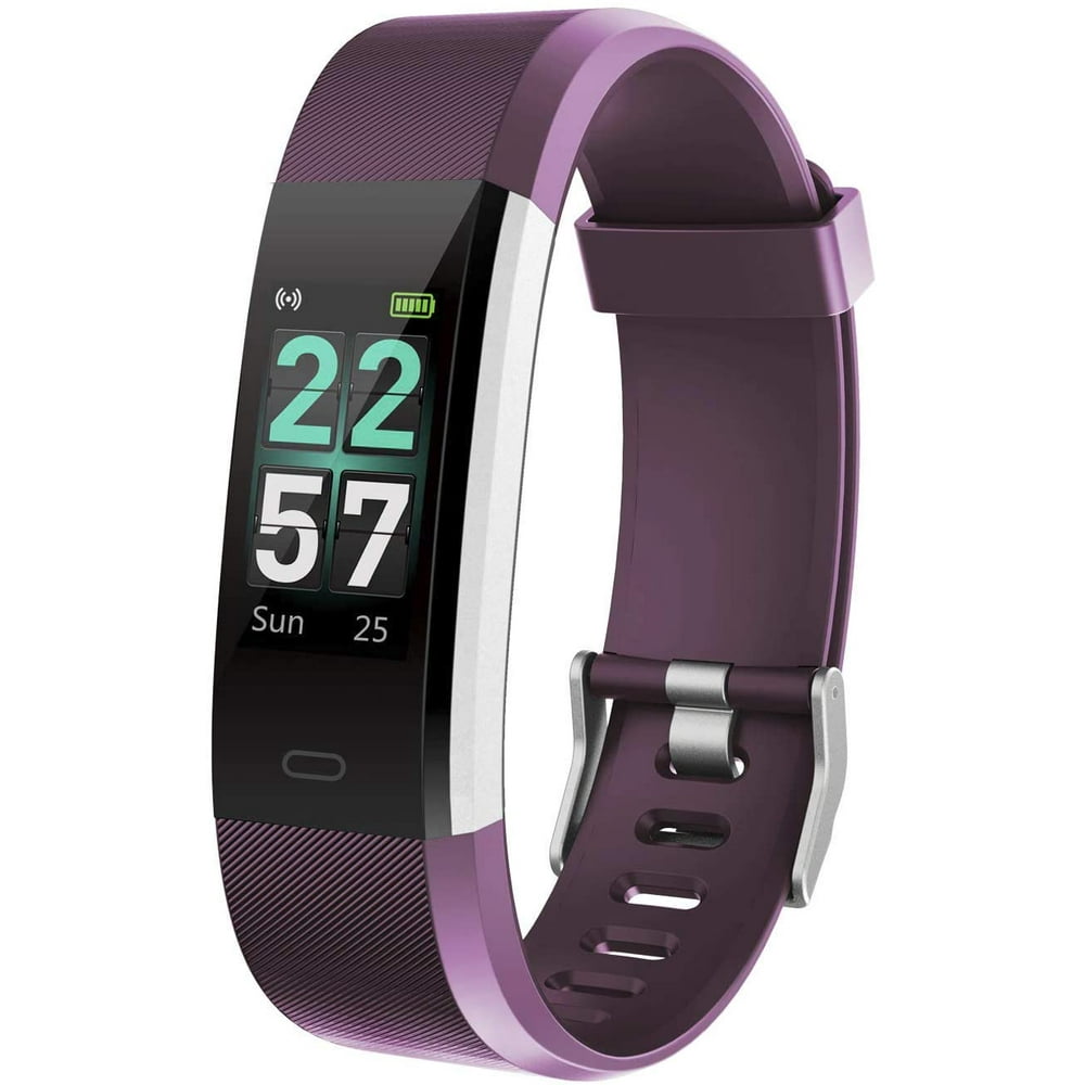 Letscom ID115Pro Purple Fitness Tracker - Walmart.com - Walmart.com
