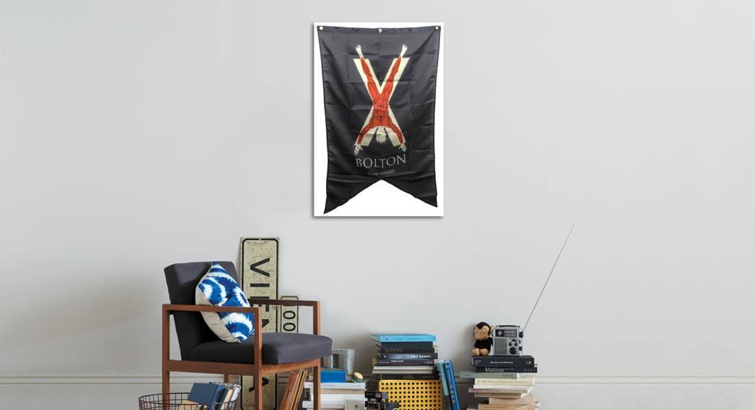 Game Of Thrones 30x50 House Bolton Sigil Wall Banner, 56% OFF