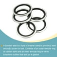 Uxcell G1 Carbon Steel Nitrile Rubber Bonded Sealing Washers, 5 Pack ...