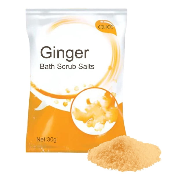 Eelhoe 30g Ginger Bath Scrub Salts Improves Lymphatic Swelling ...